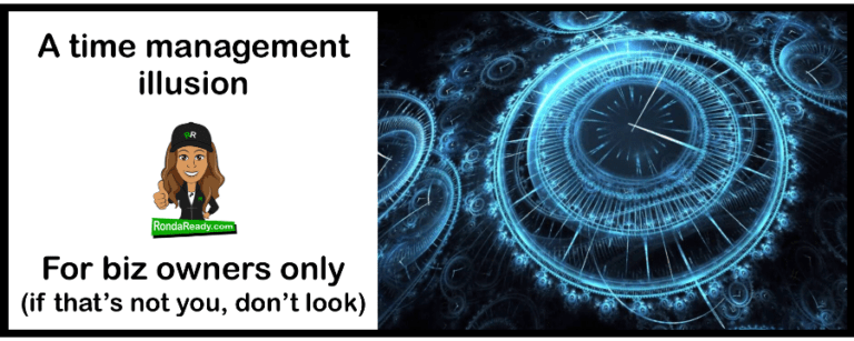 Time management illusion performed before your very eyes